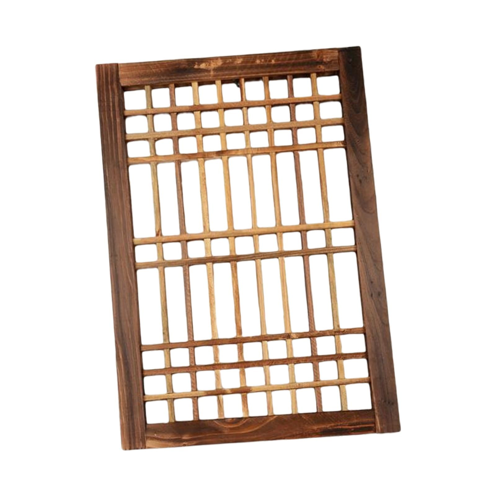 Wooden Window Frame Lattice Window Pane Wall Decor for Vine Climbing ...