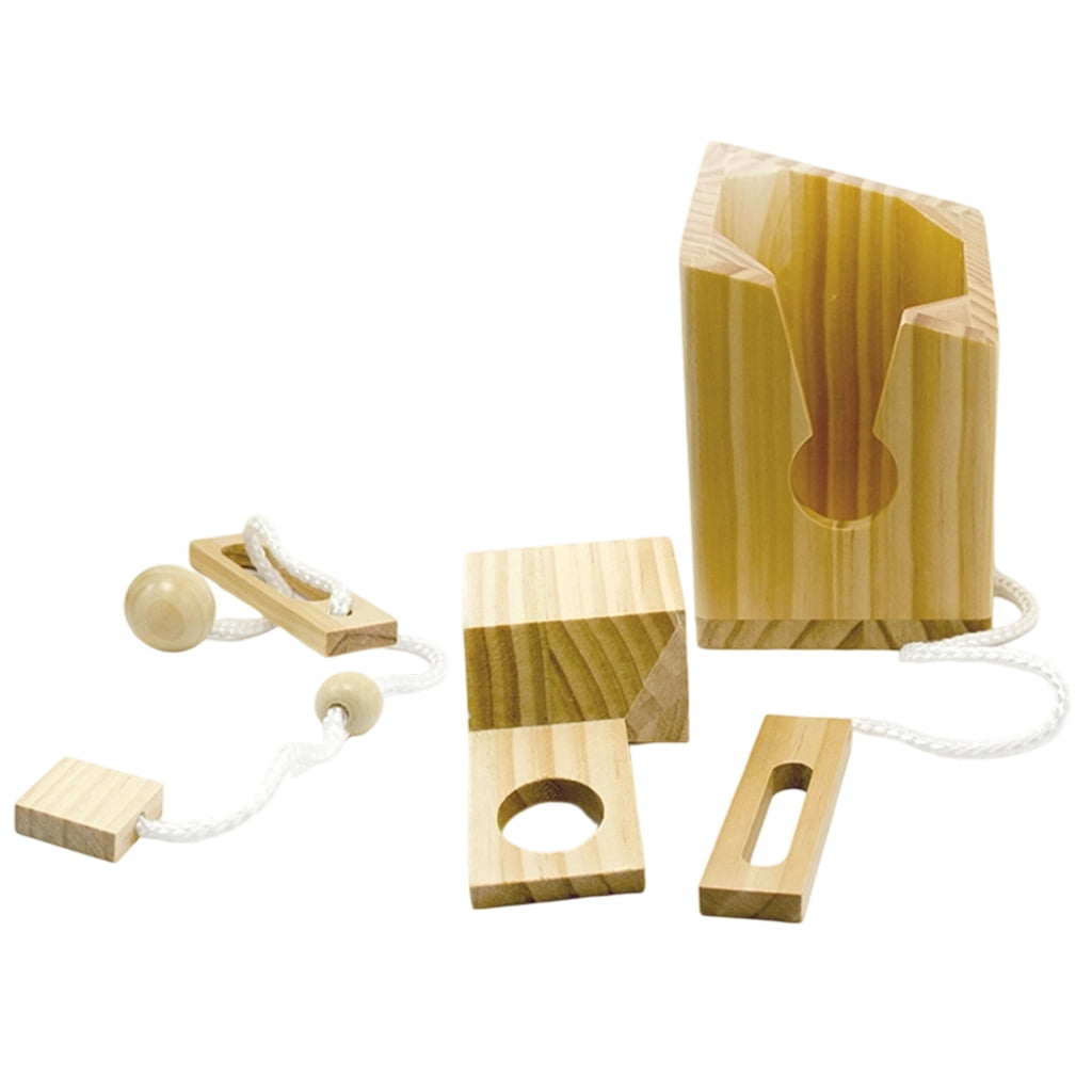 Wooden Wine Bottle Lock Puzzle Game Toy for Adult Thinking And ...