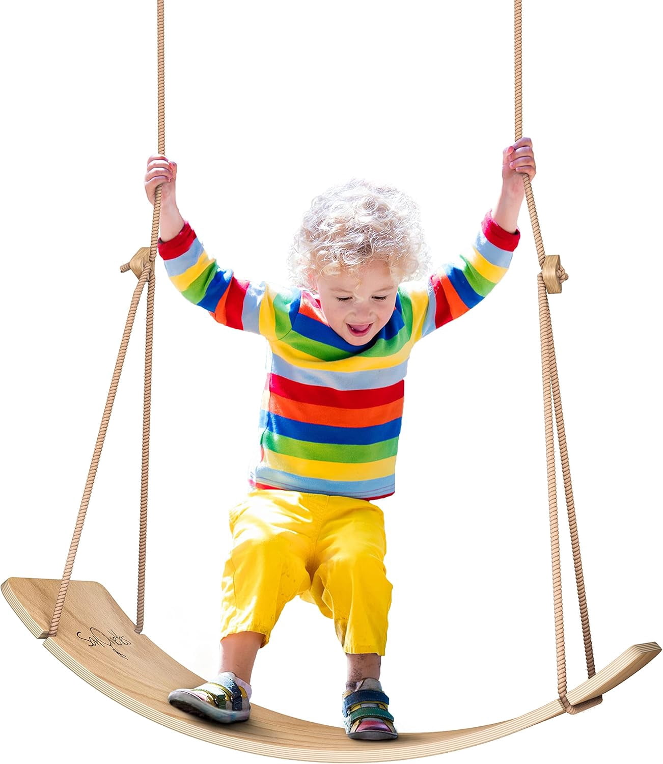 Wooden Wobble Balance Board - Enhance Balance and Coordination for Kids ...