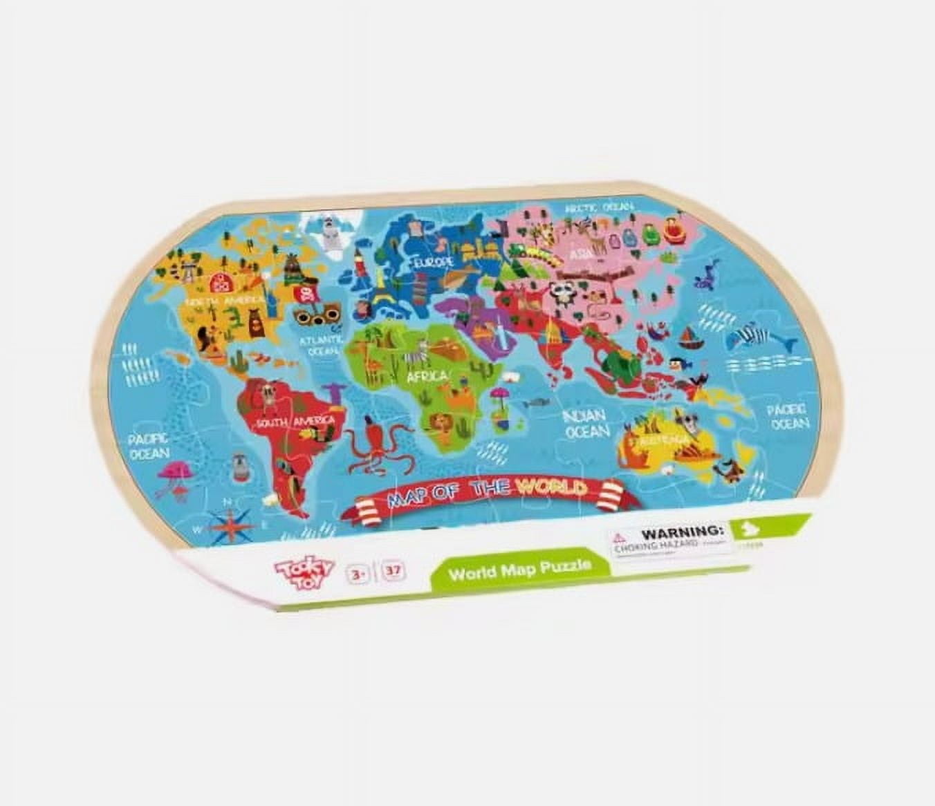 Wooden WorldMap Puzzle - Walmart.com