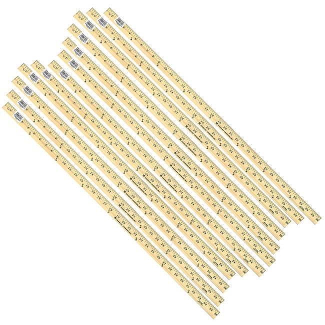 Wooden Yardstick - Pack of 12 - Walmart.com