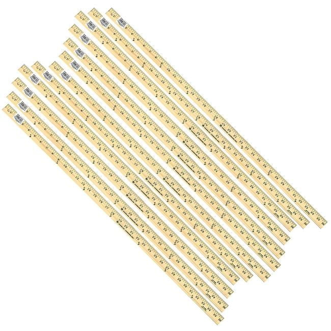 Wooden Yardstick - Pack of 12 - Walmart.com