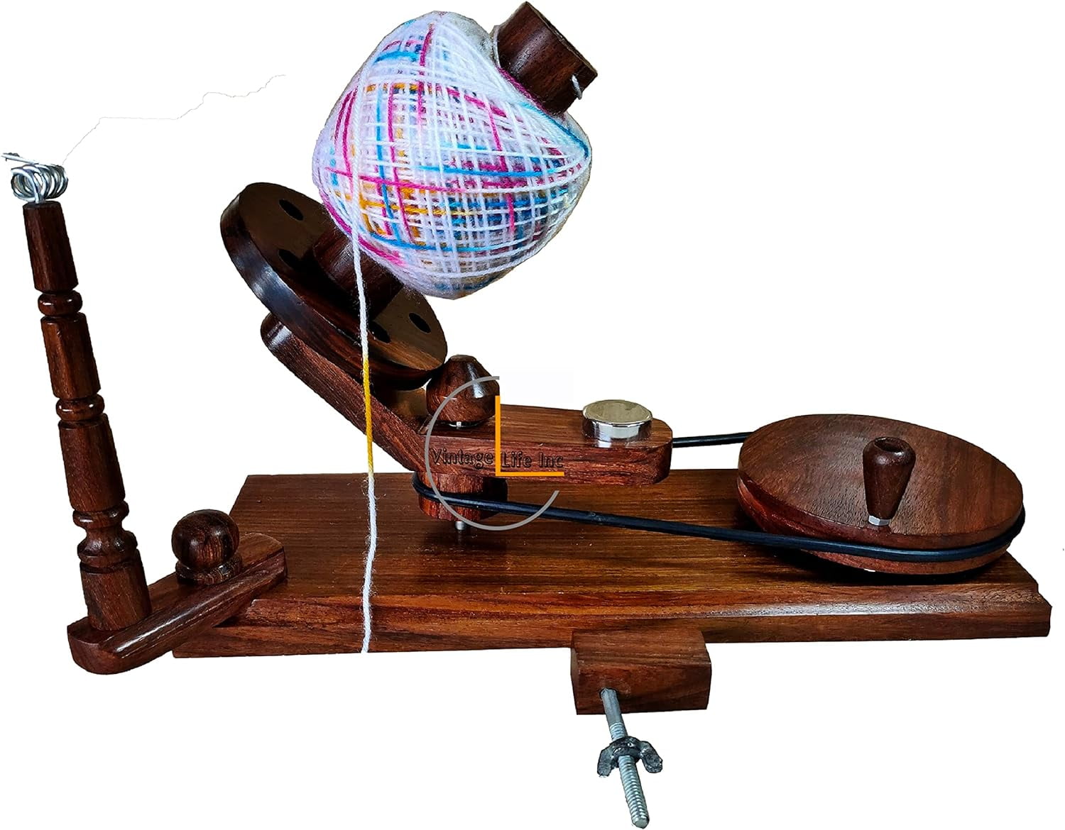 Wooden Yarn Ball Winder Table Top Yarn Swift Wooden Yarn Winder for ...