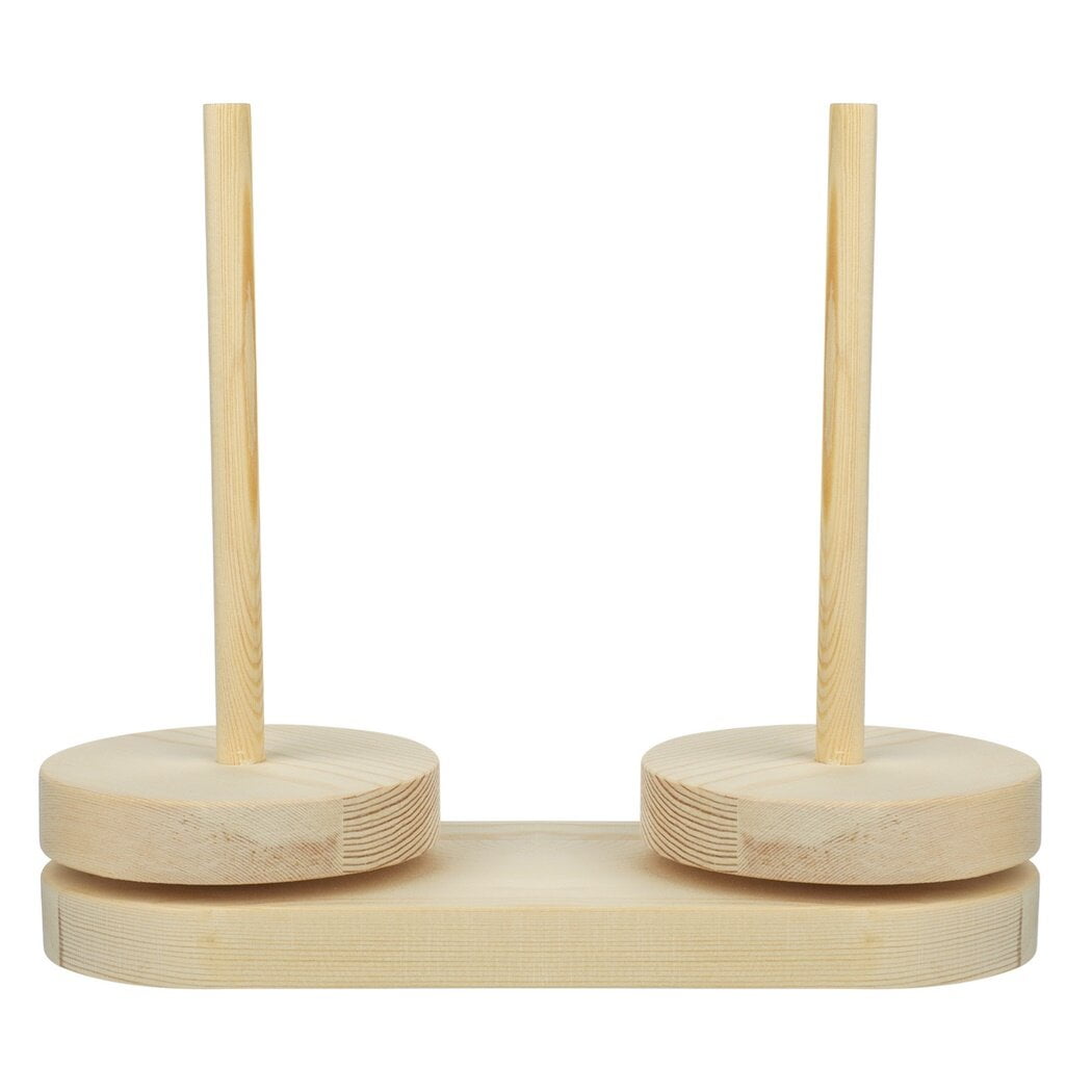 Wooden Yarn Skein Ball Holder with 2 Axes, Twirling Yarn Holder ...
