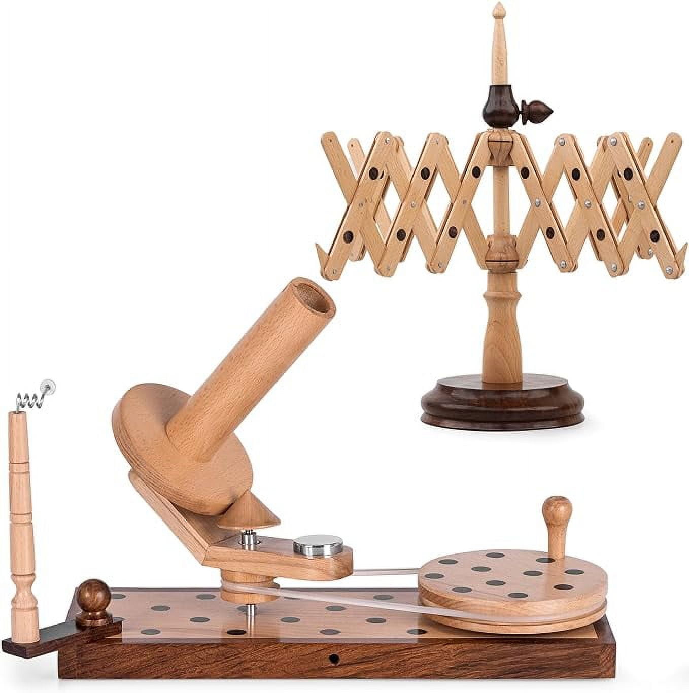 Wooden Yarn Winder and Swift for Crocheting, Knitting | Umbrella Yarn Swift and Ball Winder ...