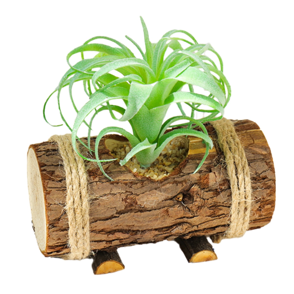 Wooden basin simulation succulent bonsai creative decoration artificial ...
