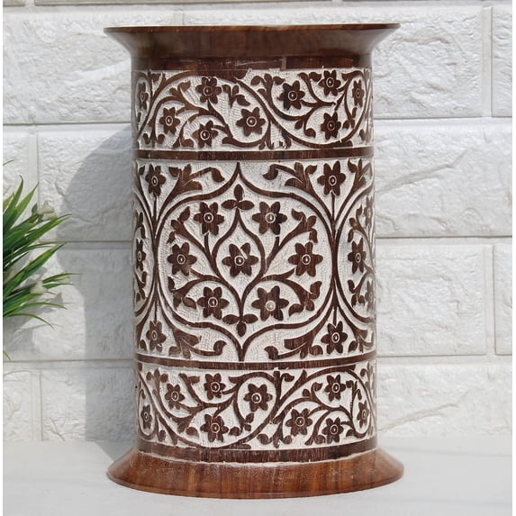 woody24into7 Wooden Cremation Urn for Human Ashes, Carved Rosewood, 85 ...