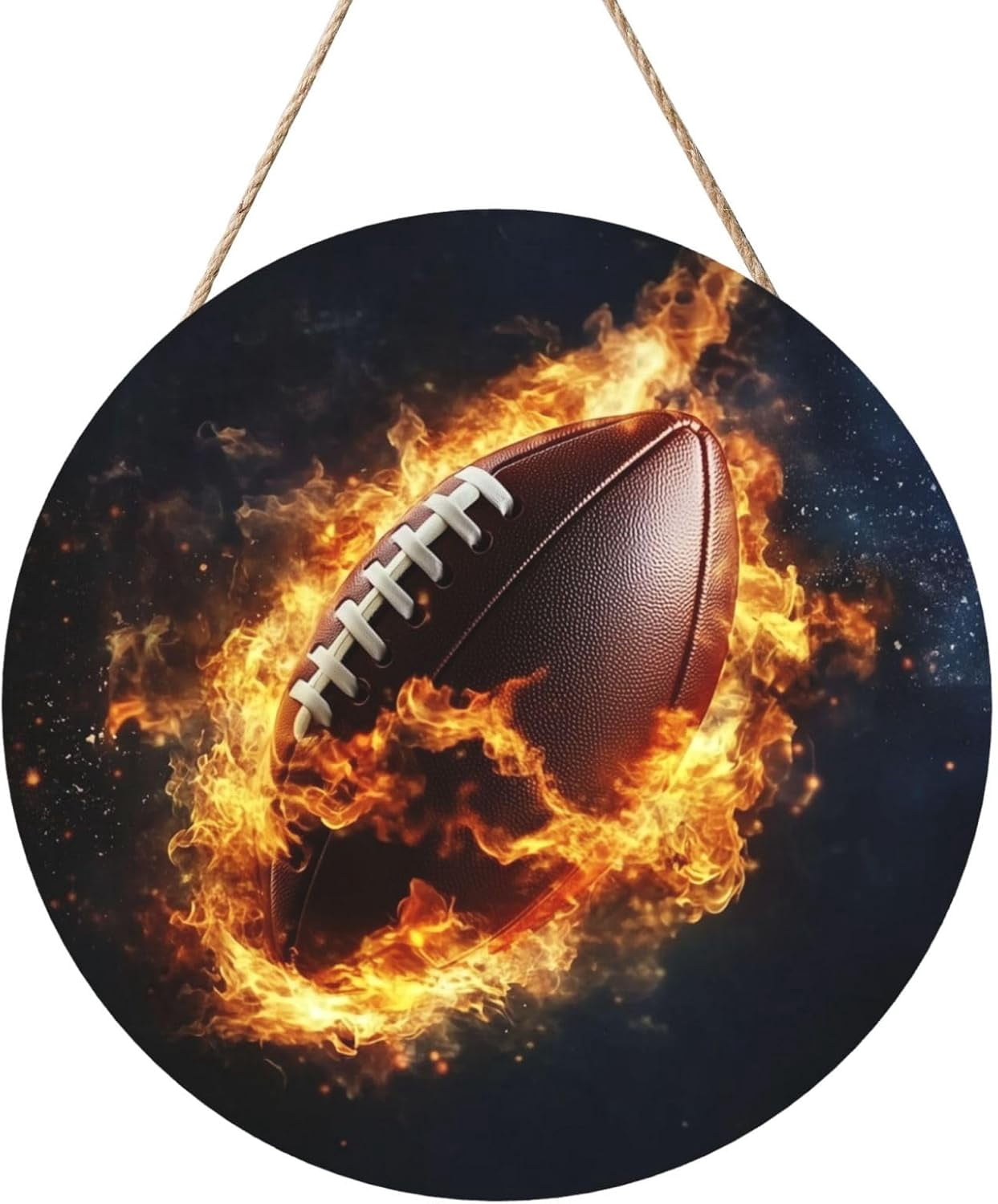 Wooden door sign football wooden board painting exquisite art ...