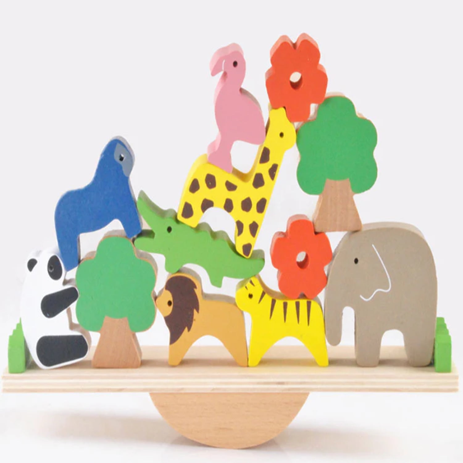 Wooden forest animals balance beam - Walmart.com