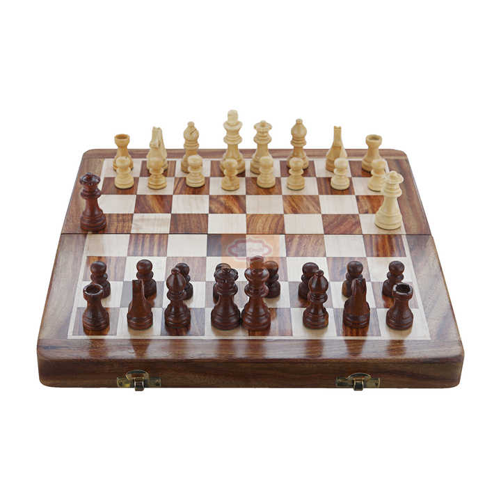 Wooden hand-folded magnetic checkerboard set compe - Walmart.com
