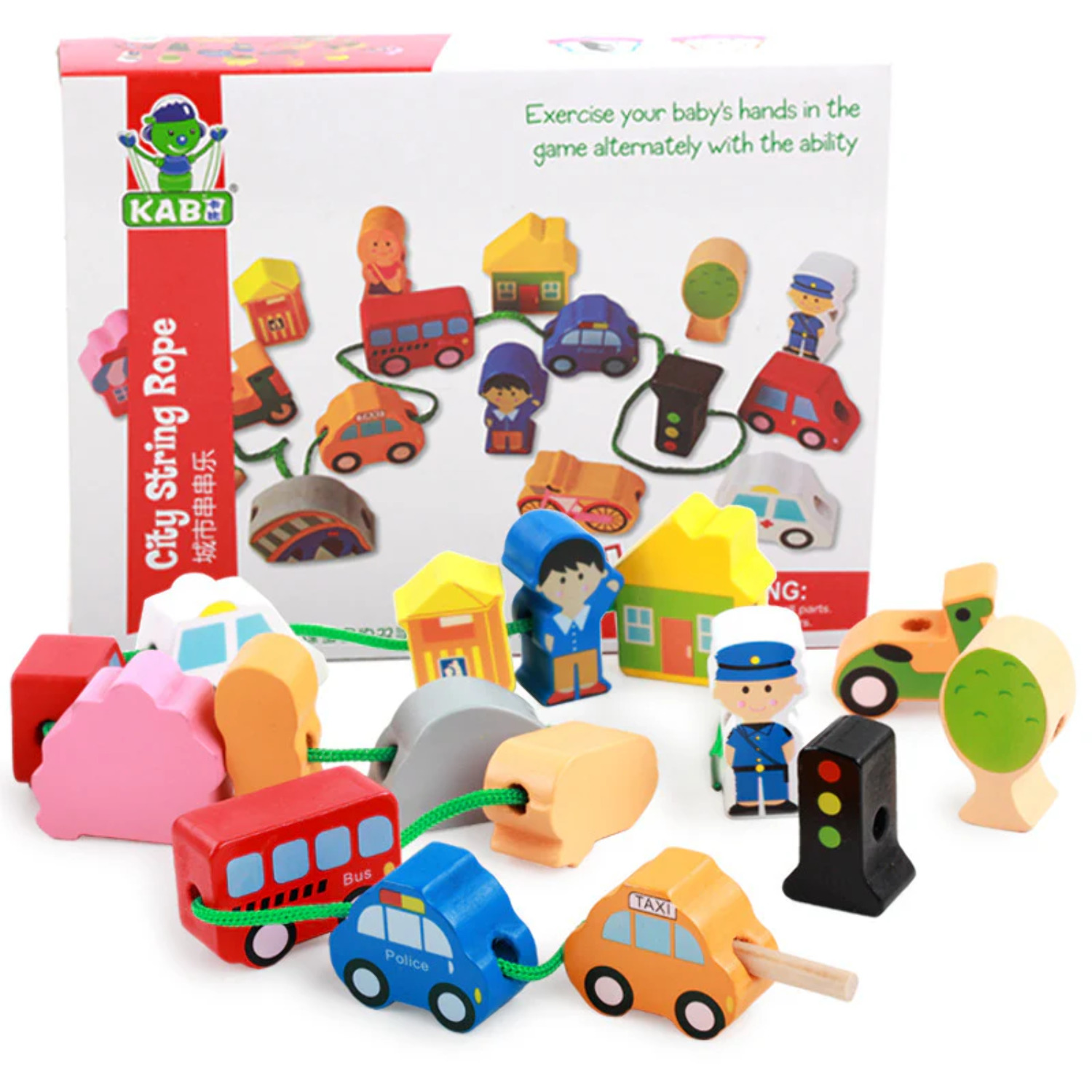 Wooden large particle beaded toy - Walmart.com