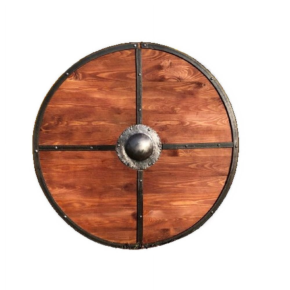 Wooden round shield, viking gift, medieval decor, gift for him ...