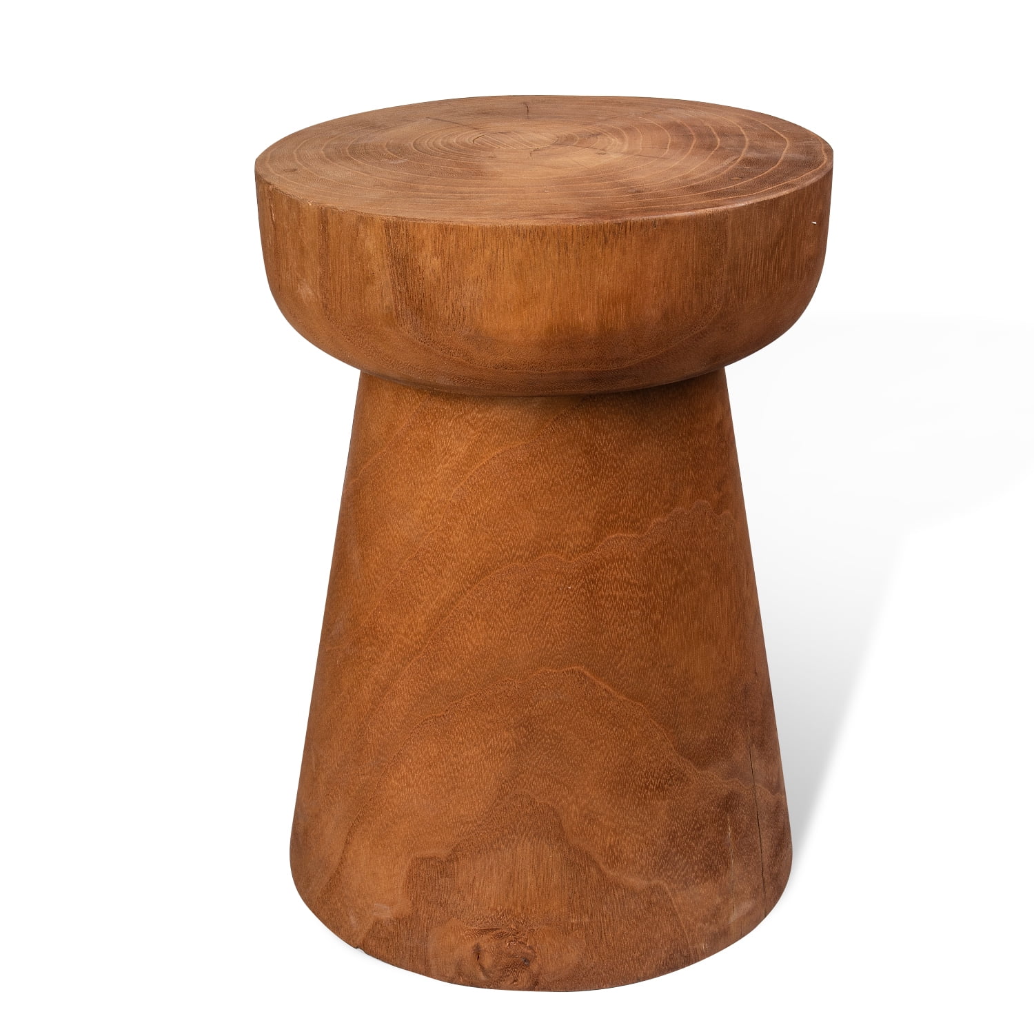 Acaoa Wooden side table, wooden stump side table, natural paulownia ...