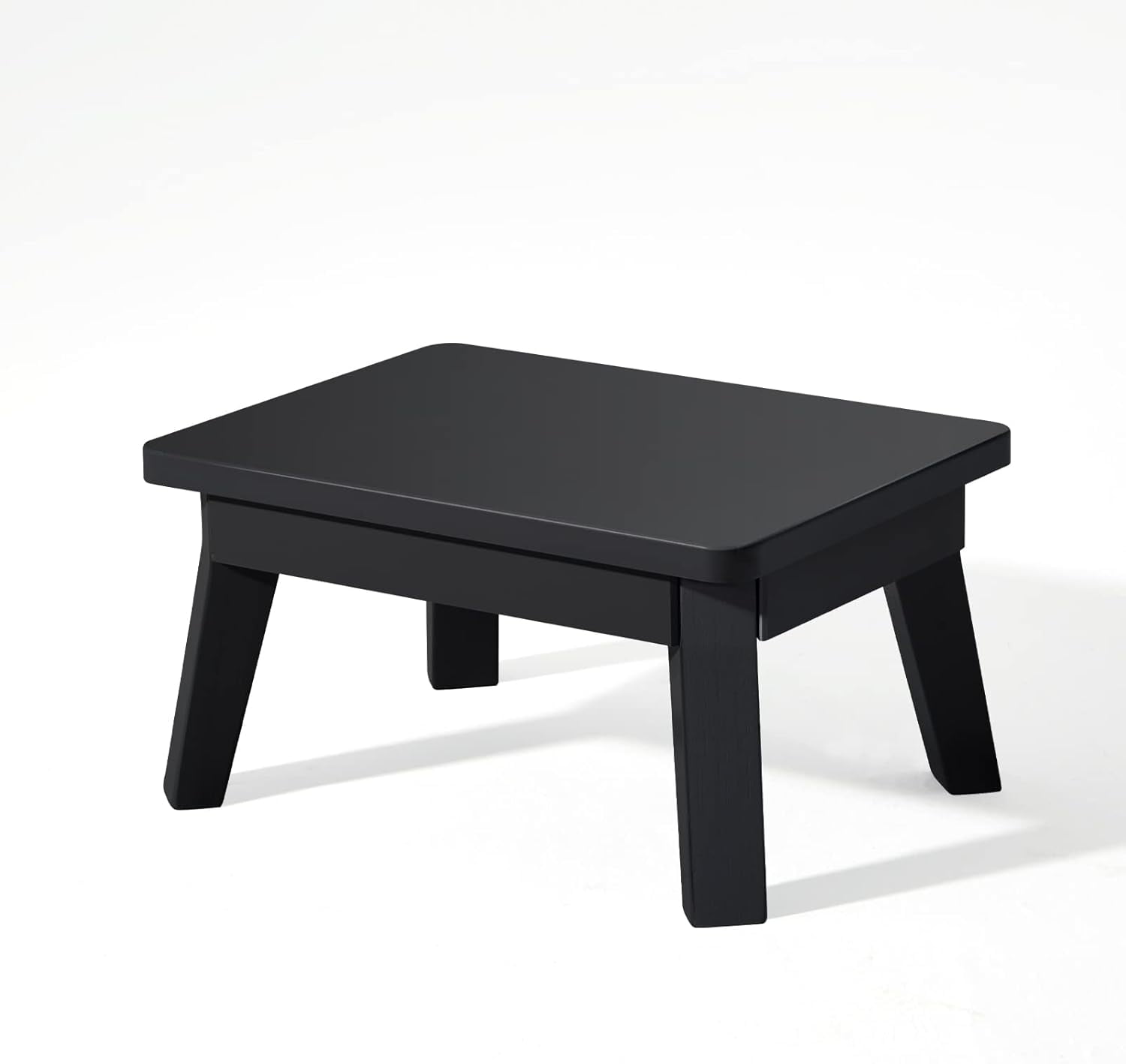 Wooden step stool, one step stool for adults and children, wooden ...