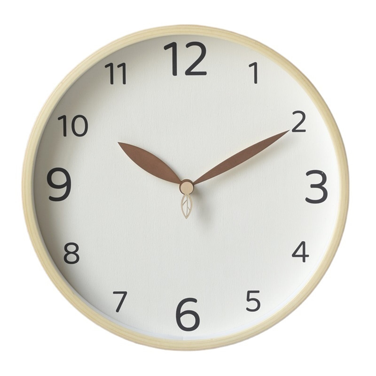 Wooden style living room retro silent hanging watch battery powered ...