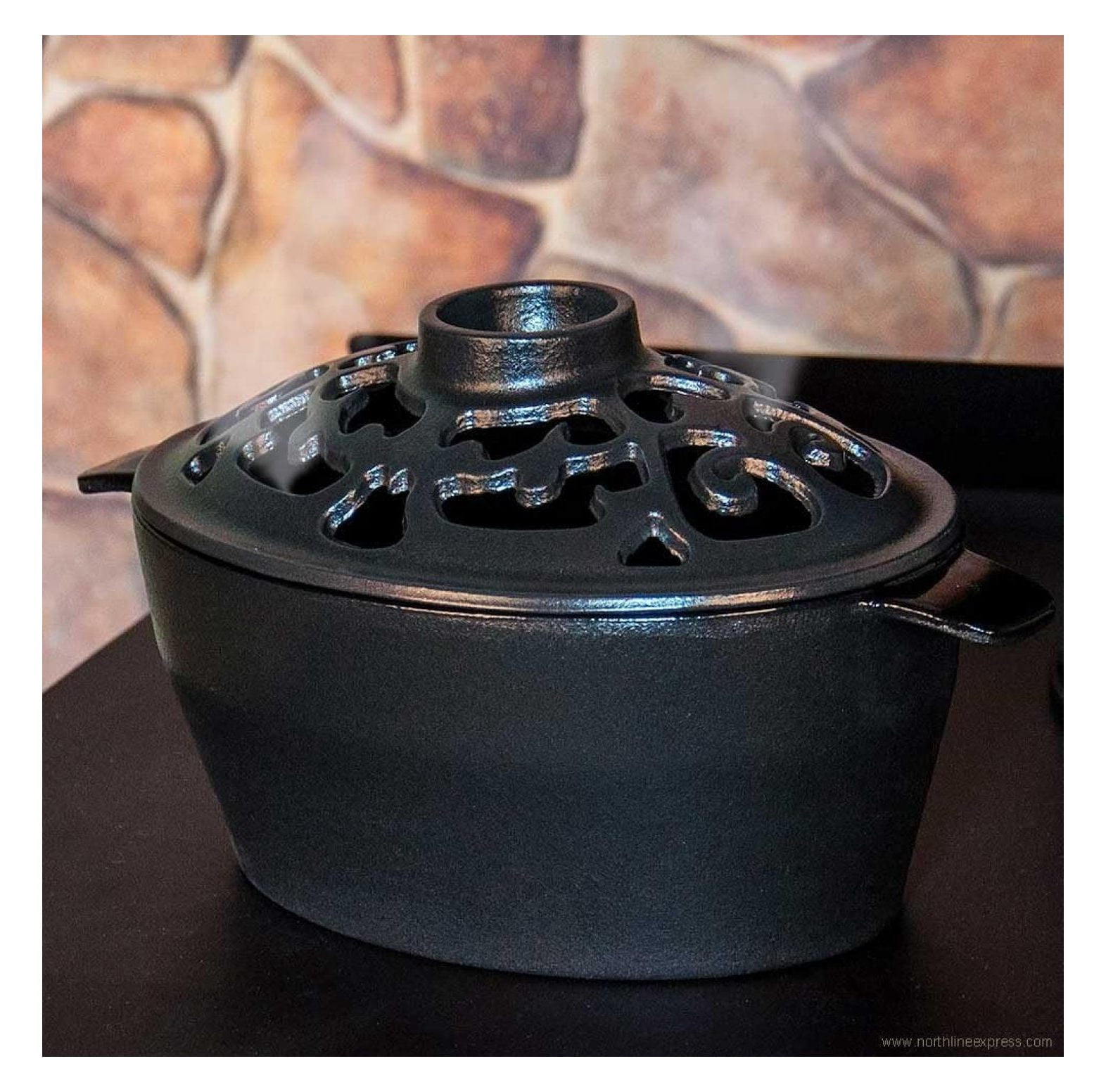 Woodeze Home Indoor Decorative Wood Stove Cast Iron Humidifier 2 Quart ...