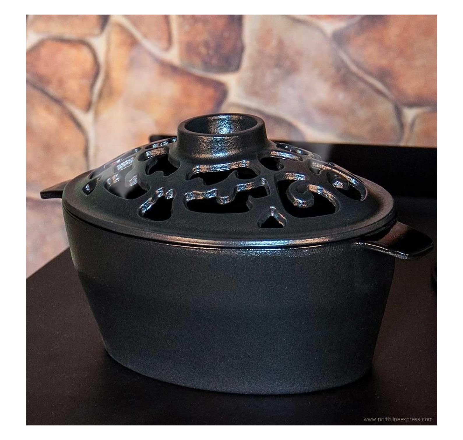 Woodeze Home Indoor Decorative Wood Stove Cast Iron Humidifier 2 Quart ...