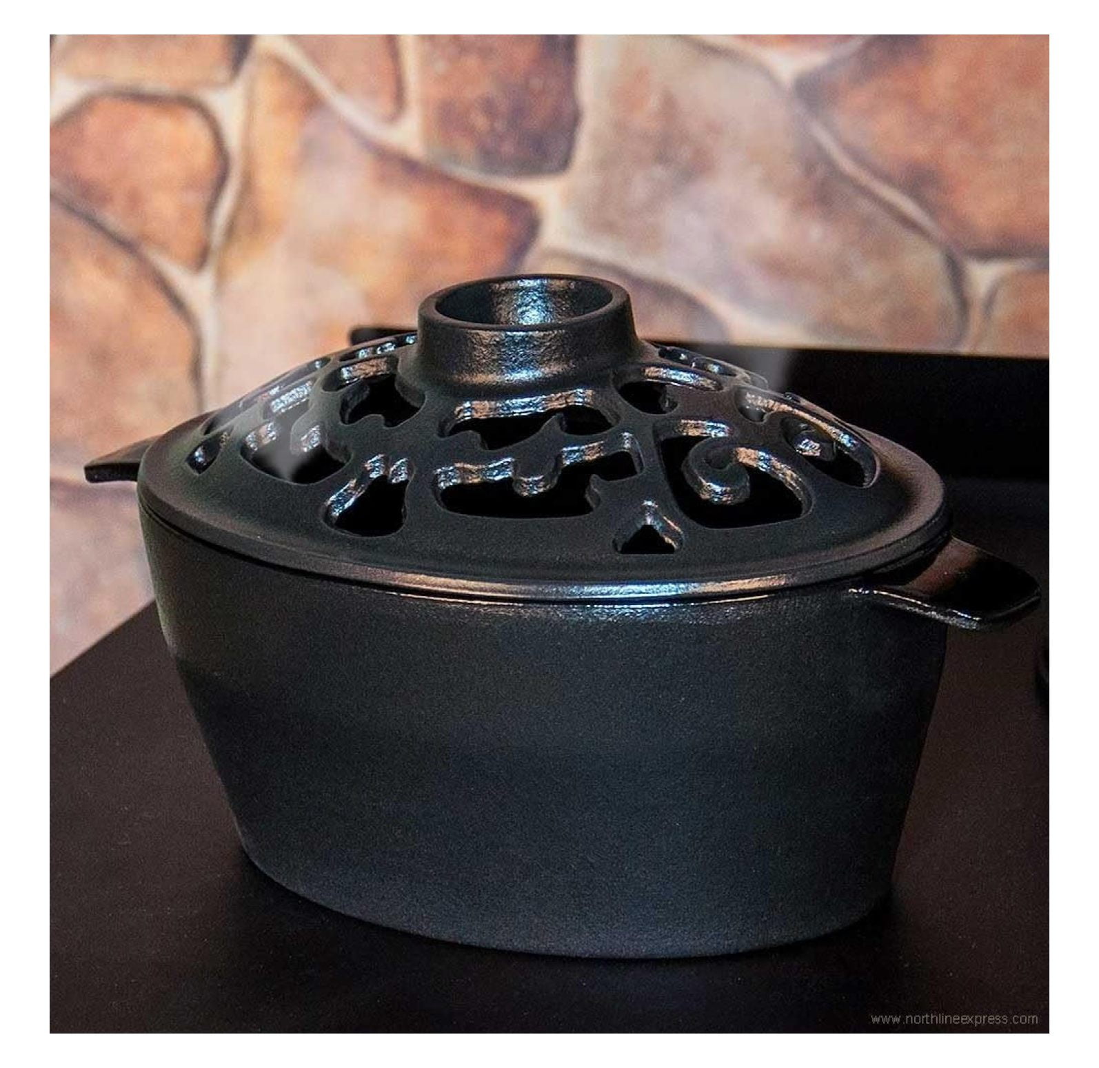 Woodeze Home Indoor Decorative Wood Stove Cast Iron Humidifier 2 Quart ...