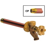 Woodford Model 17 Wall Faucet - Metal Handle, CP Inlet - 8-Inch ...