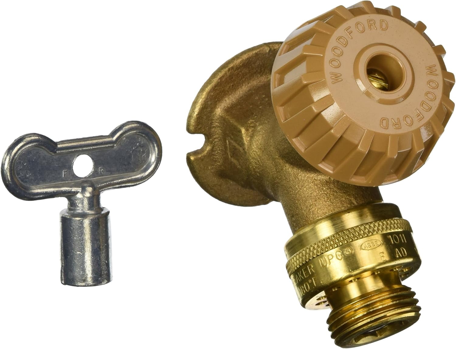 Woodford 24P-3/4BR Anti-Siphon Wall Hydrant, 3/4" FPT Rough Brass ...