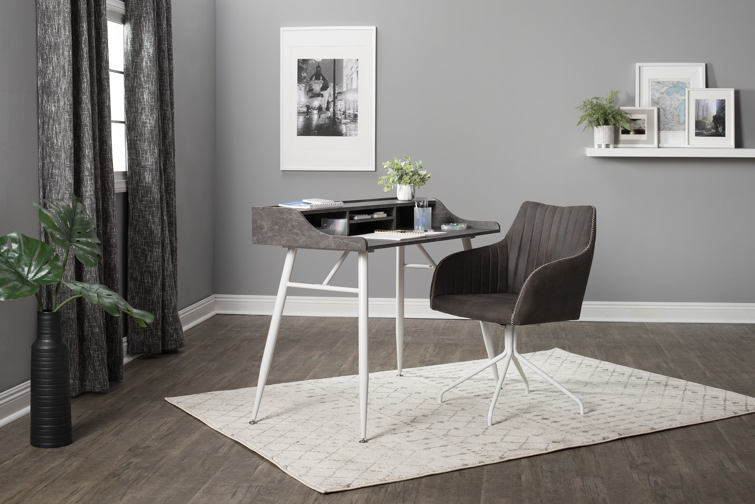 Studio Designs Woodford 45 Inch Wide Wood Home Office Table Desk w ...