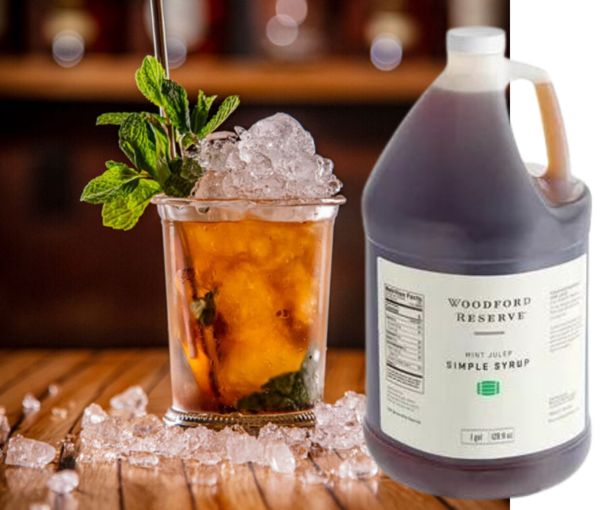 Woodford Reserve Mint Julep Simple Syrup, 1 Gallon - Elevate Your ...