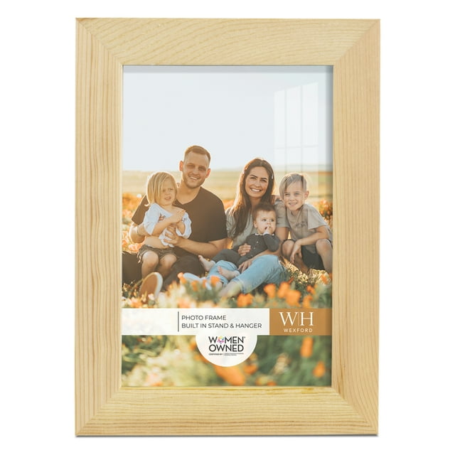 Woodgrain 4 in. x 6 in. Natural Wood Picture Frame - Walmart.com