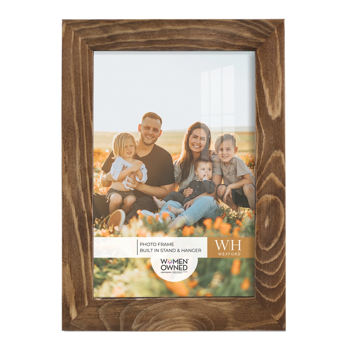Woodgrain 5 in. x 7 in. Walnut Picture Frame - Walmart.com