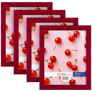 Craig Frames Contemporary Mahogany Red Picture Frame, Set of 4 ...