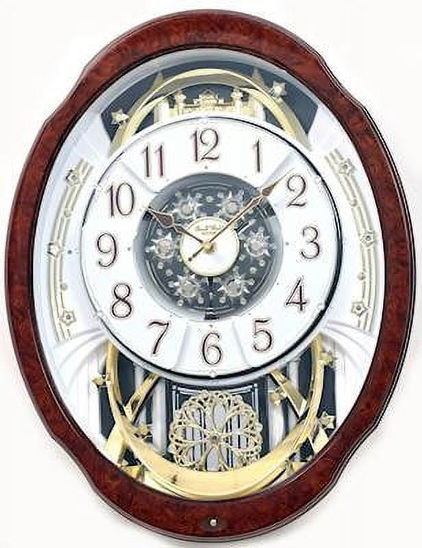 Woodgrain Marvelous Rhythm Magic Motion Musical Clock - Walmart.com