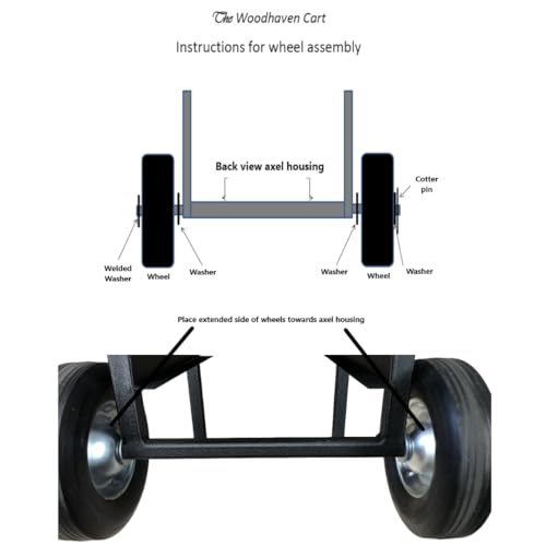 The Woodhaven Firewood Cart - Made in The USA - Convenient and Sturdy ...