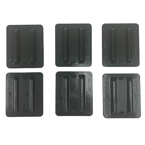 Woodhaven Firewood Rack Support Bases 6 Pack Black - Heavy Duty ABS ...