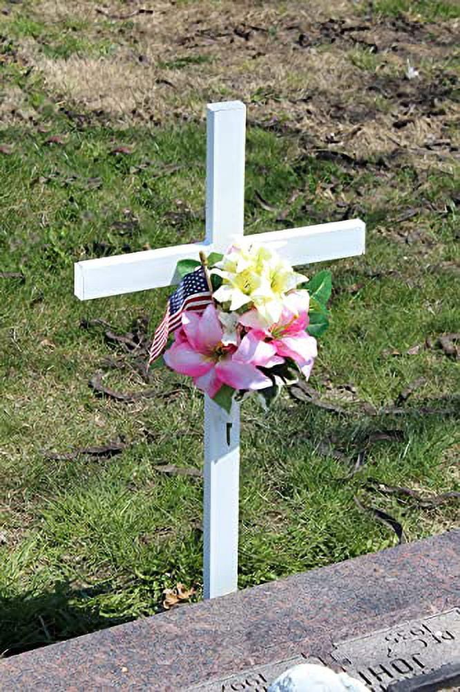 Woodhaven Large Memorial Cross - Perfect For Outdoor And Memorial Sites ...
