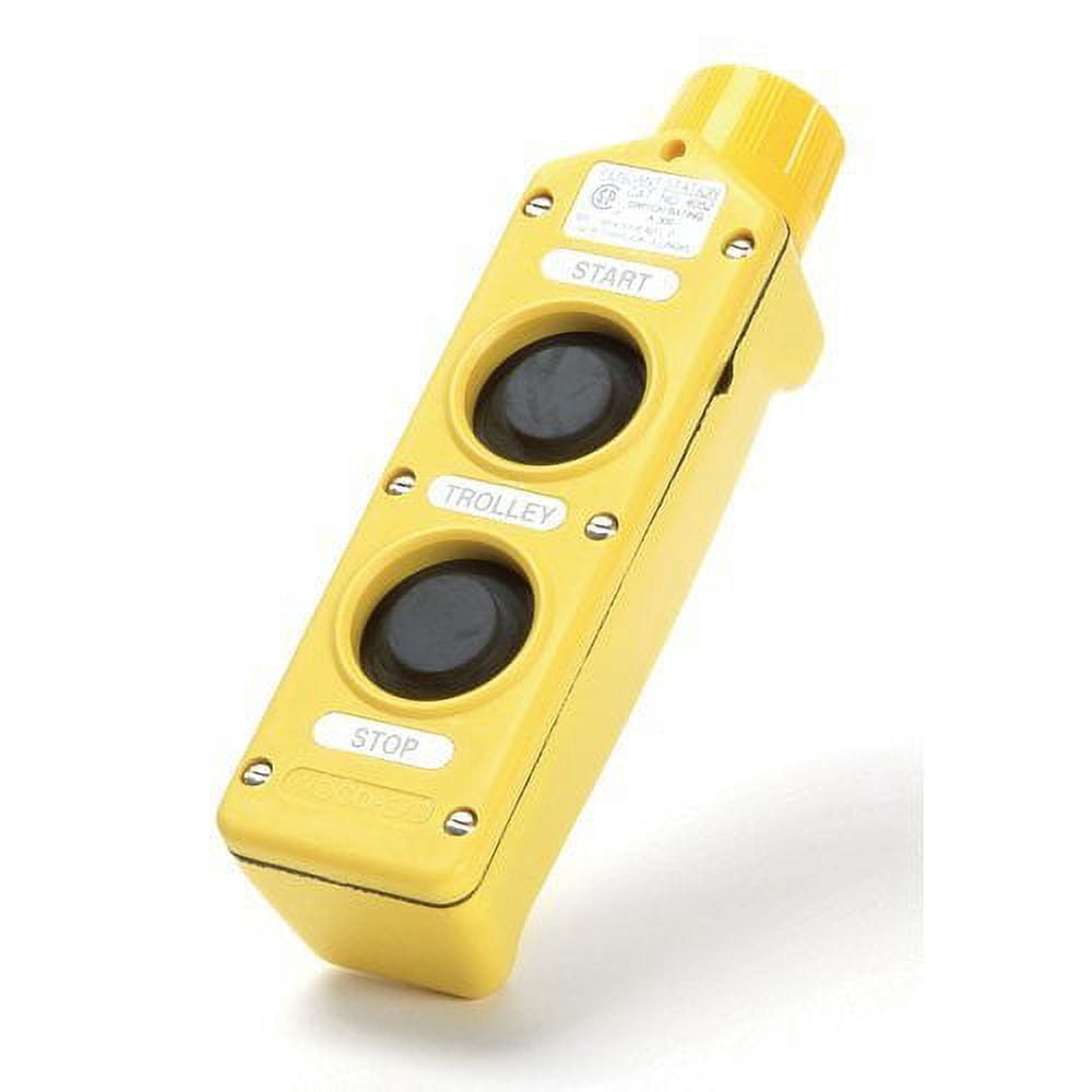 Woodhead 4052 Watertite Pushbutton Pendant Station, Yellow, 2 Buttons ...