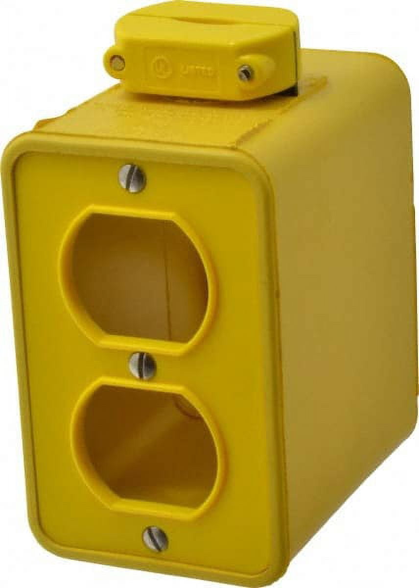 Woodhead Electrical Rubber Rectangular Portable Outlet Box 1 Gang ...