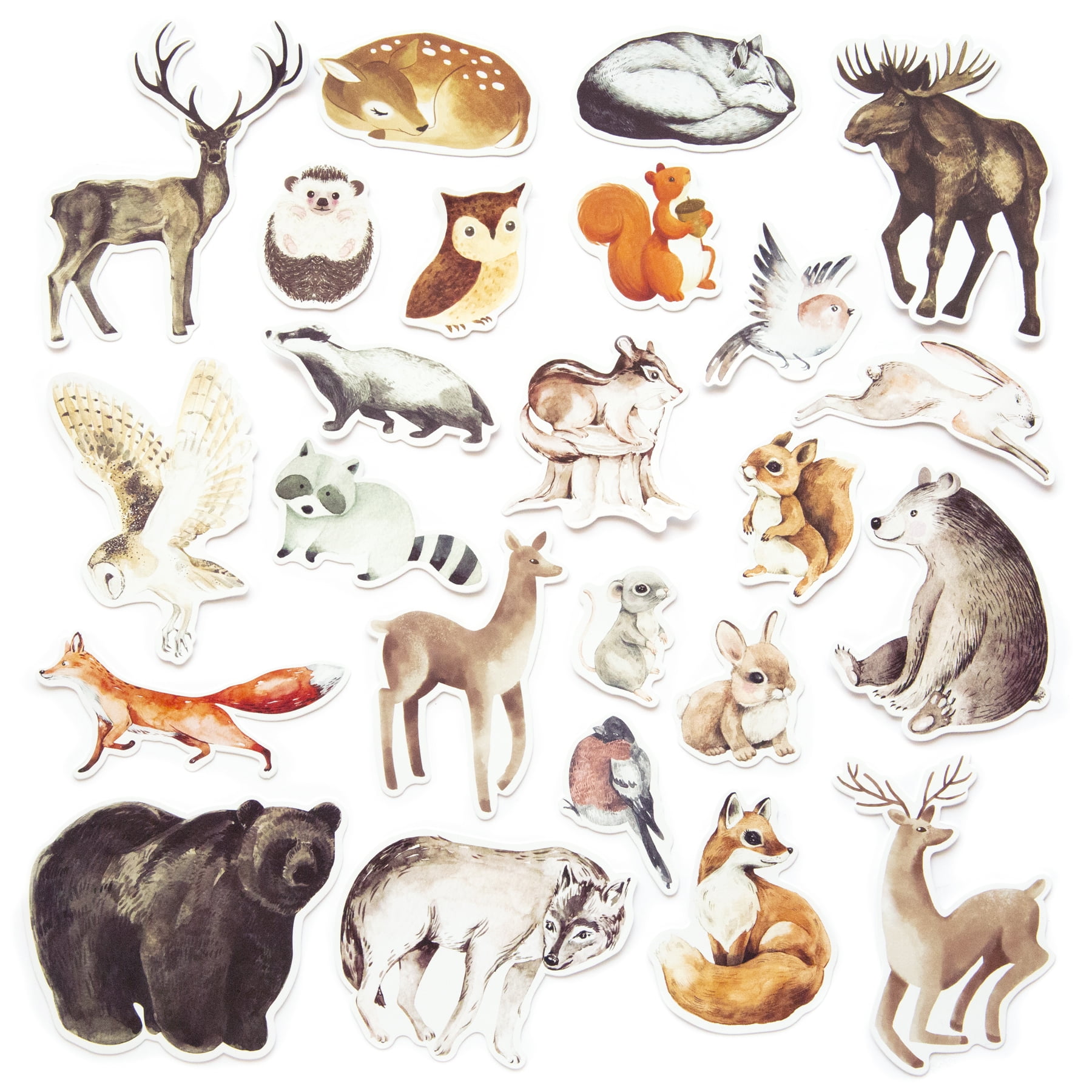 Woodland Animals Die Cut Stickers by Recollections - Walmart.com