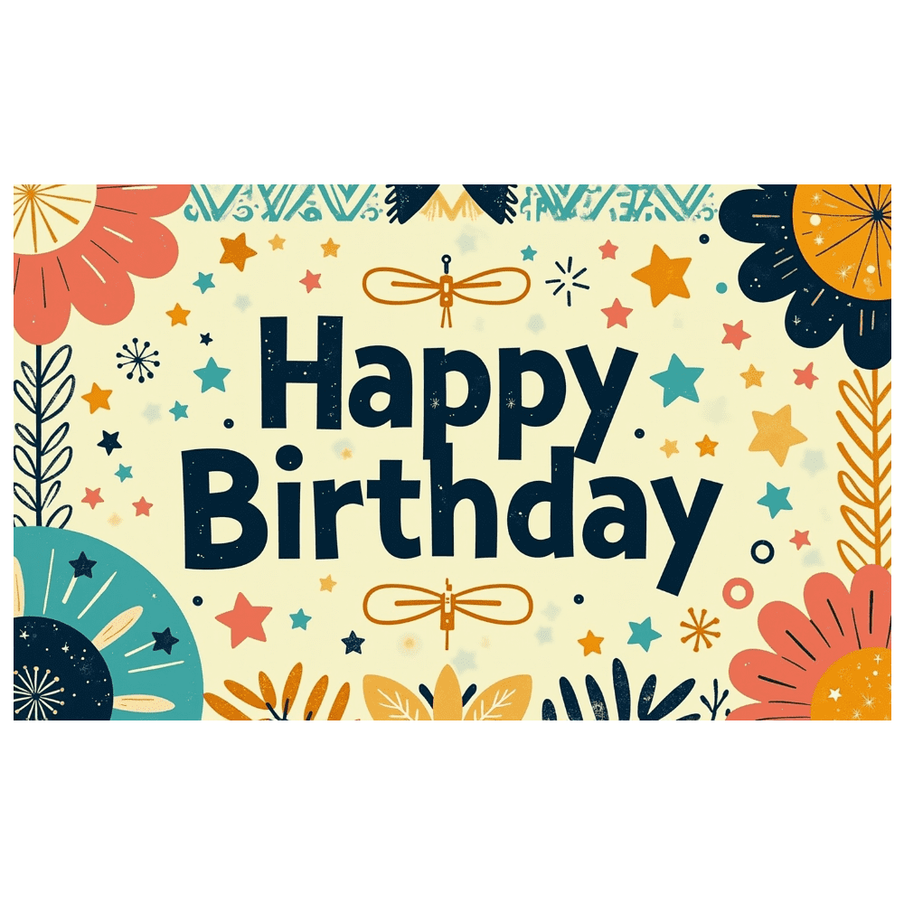 Woodland Animals Happy Birthday Banner for Kids Birthday Party ...