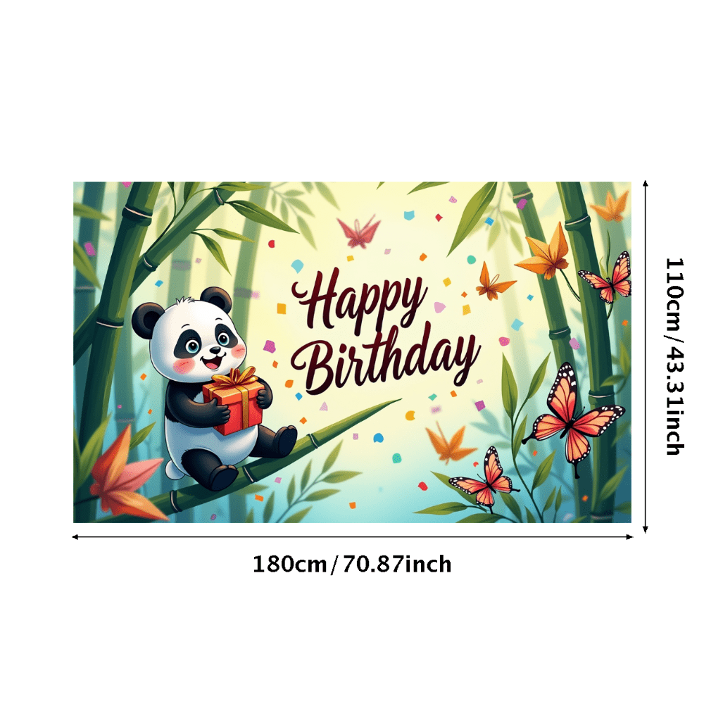 Woodland Animals Happy Birthday Banner for Kids Birthday Party ...