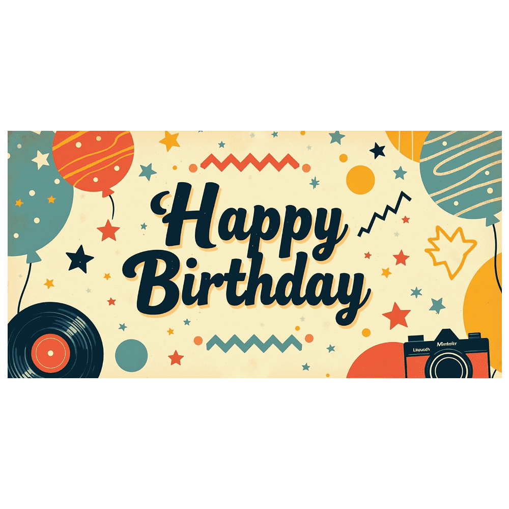 Woodland Animals Happy Birthday Banner for Kids Birthday Party ...