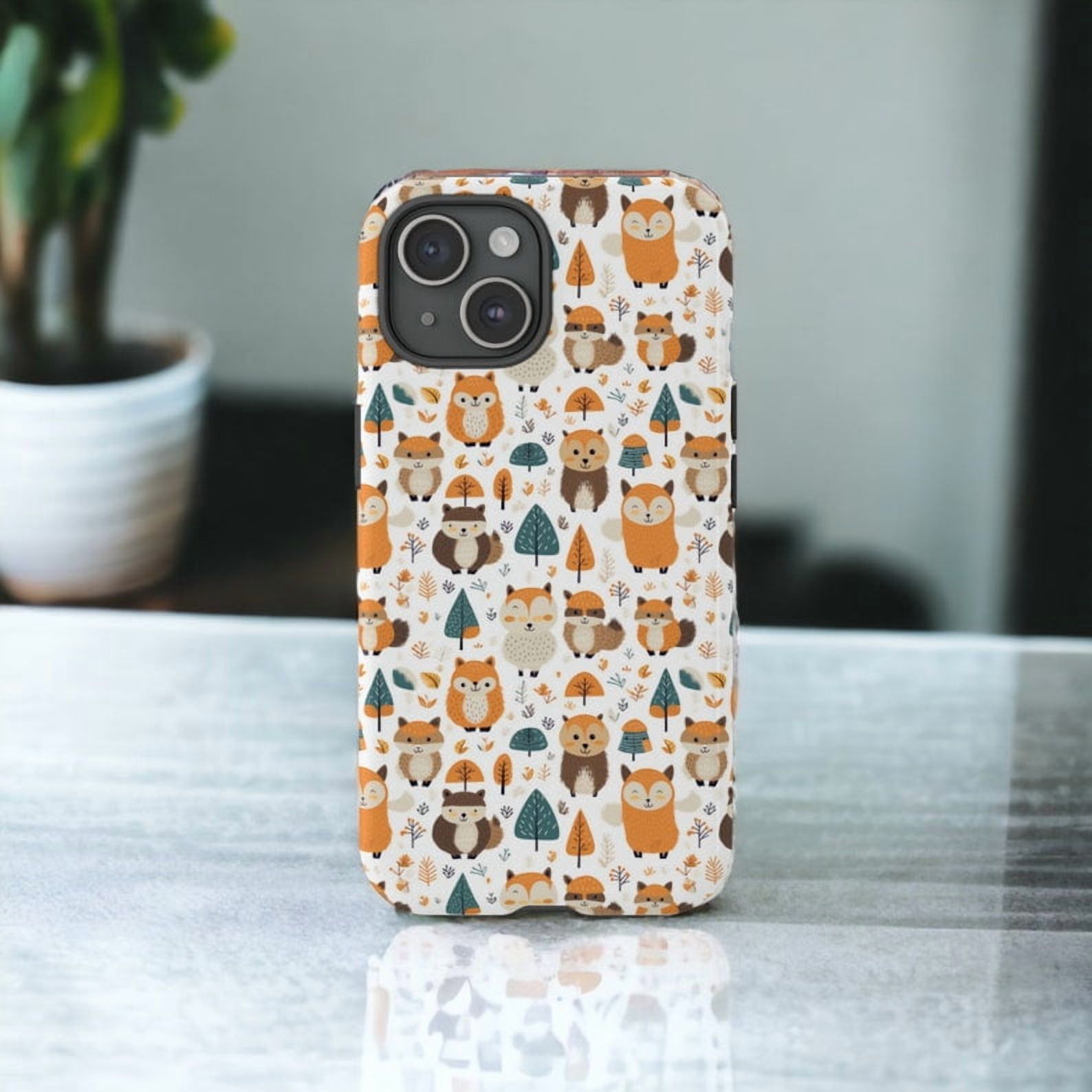 Woodland Animals Phone Case for iPhone 11 12 13 14 15 16 Pro Max ...