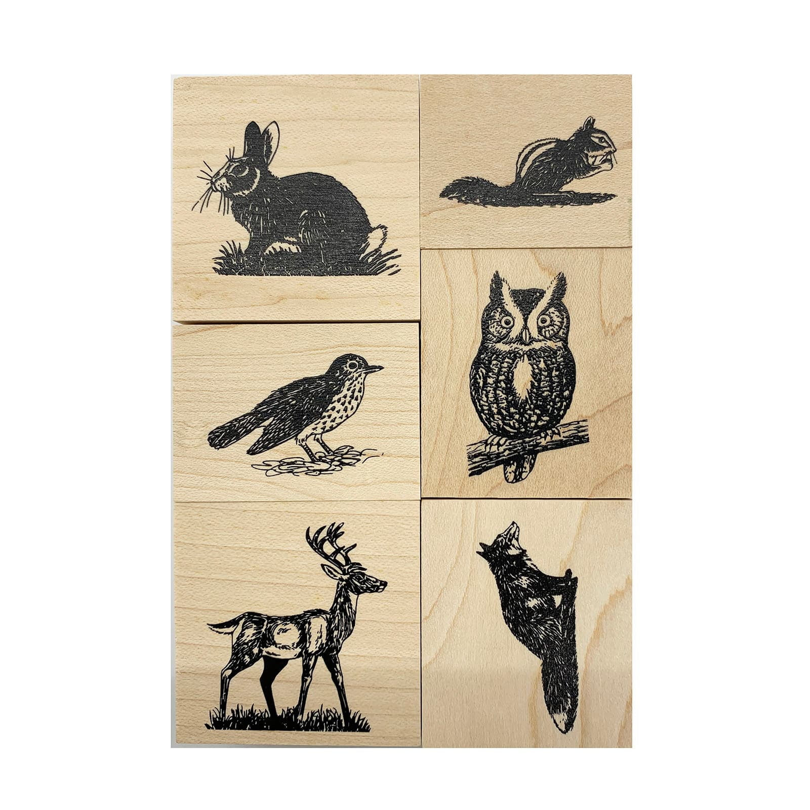 Woodland Animals Wood Stamp Set by Recollections™ - Walmart.com
