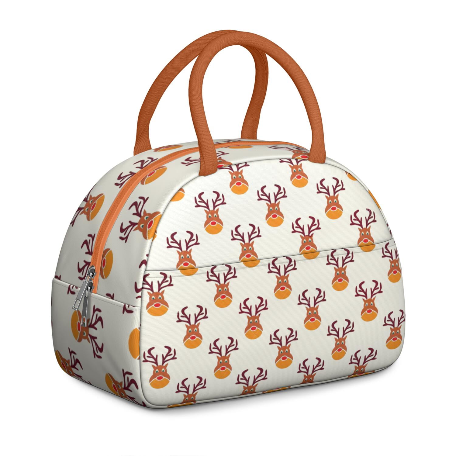 Woodland Buck Lunch Bag – Artistic Deer Design with Ethnic Cartoon ...