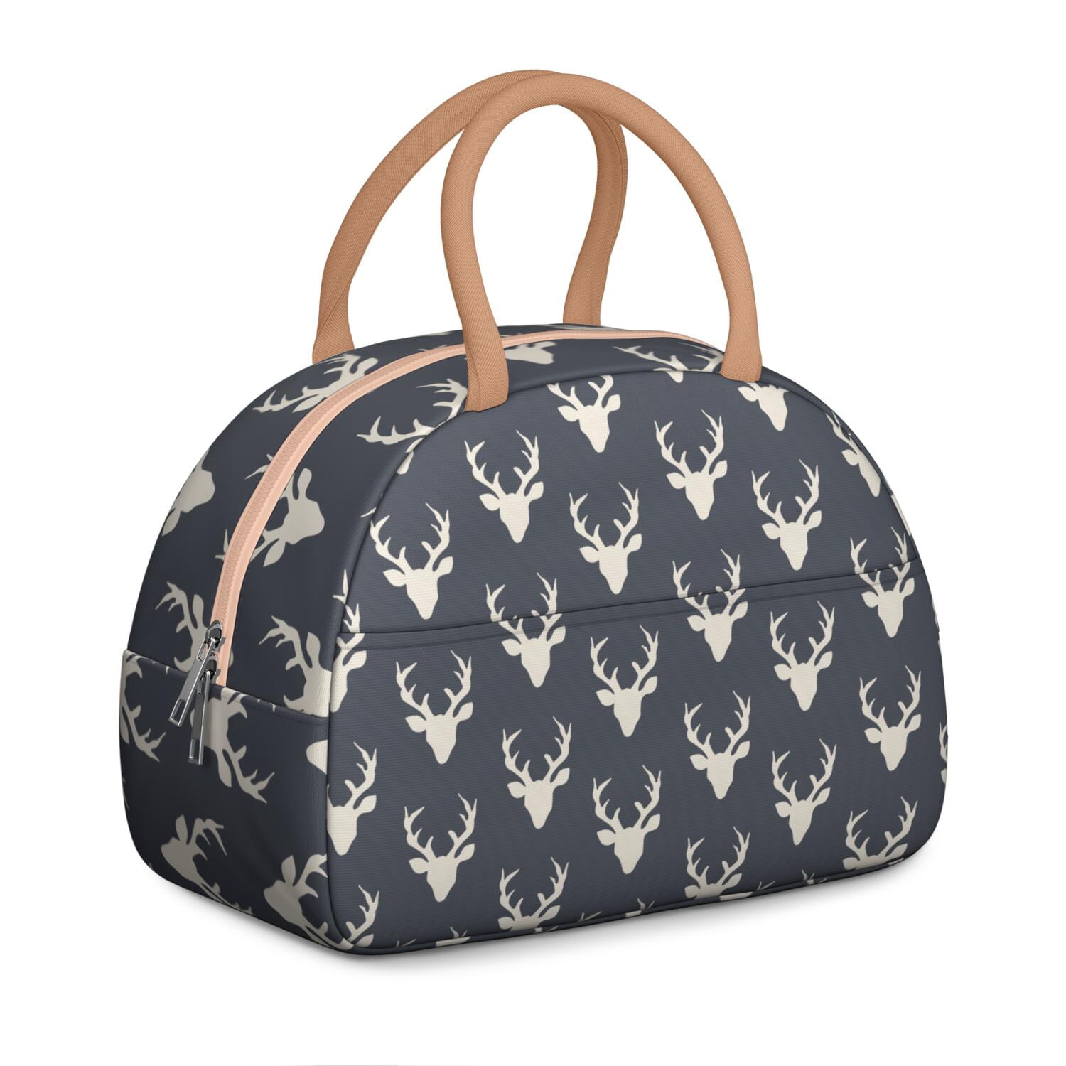 Woodland Buck Lunch Bag – Artistic Deer Design with Ethnic Cartoon ...