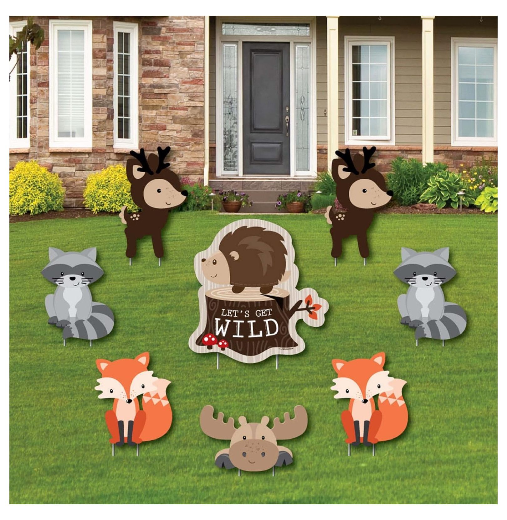 Woodland Creatures - Yard Sign & Outdoor Lawn Decorations - Baby Shower ...