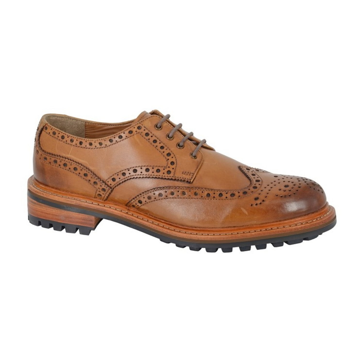 Woodland Mens Leather Brogues - Walmart.com