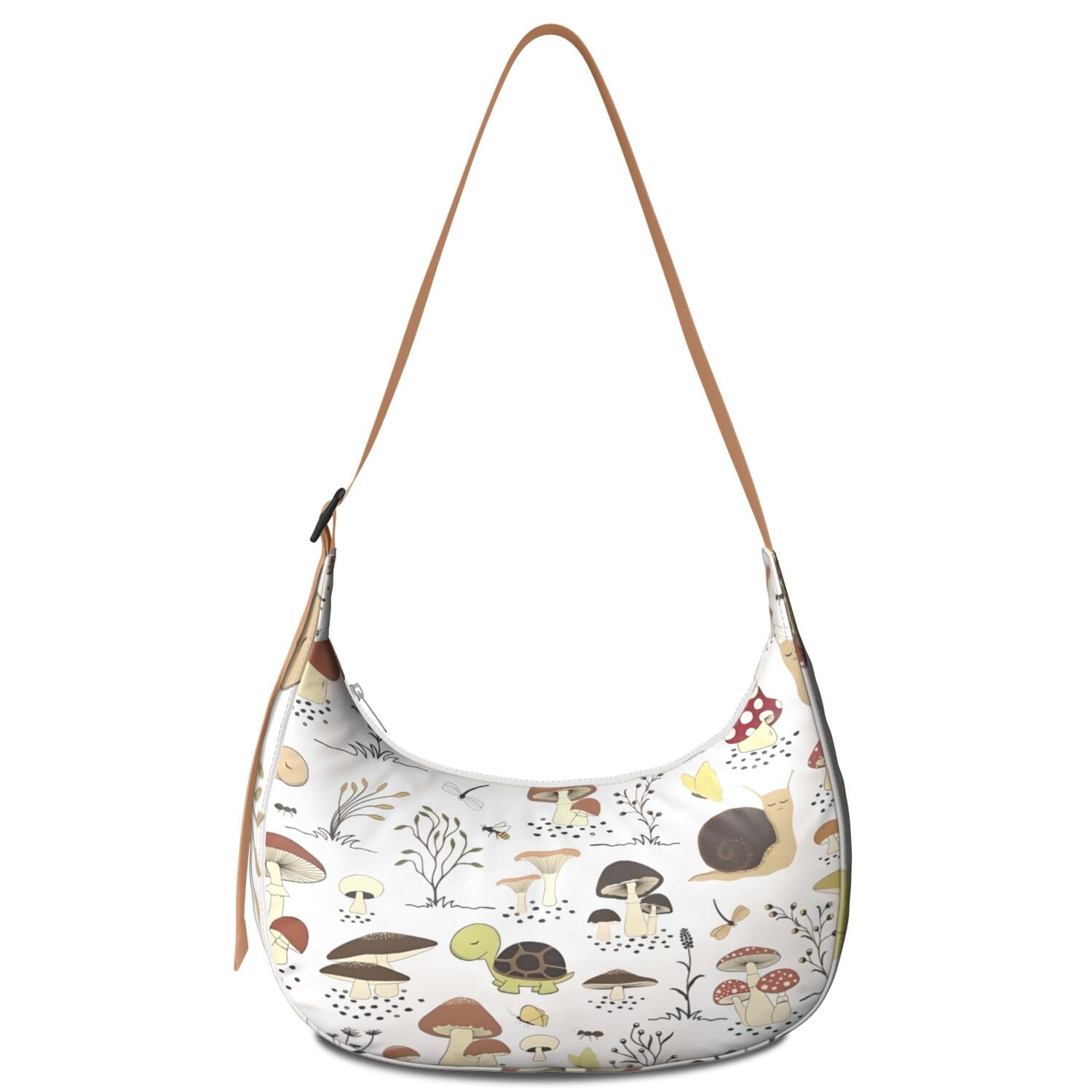 Woodland Mushroom Shoulder Tote for Women, Durable Water-Resistant ...