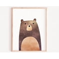 Woodland Nursery Bear Print Wall Art Modern Wall Decor Art Home Decor ...