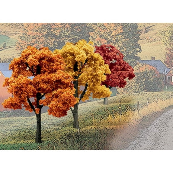 Woodland Scenics 3"-5" Ready Made Tree Value Pack Fall Colors - Walmart.com