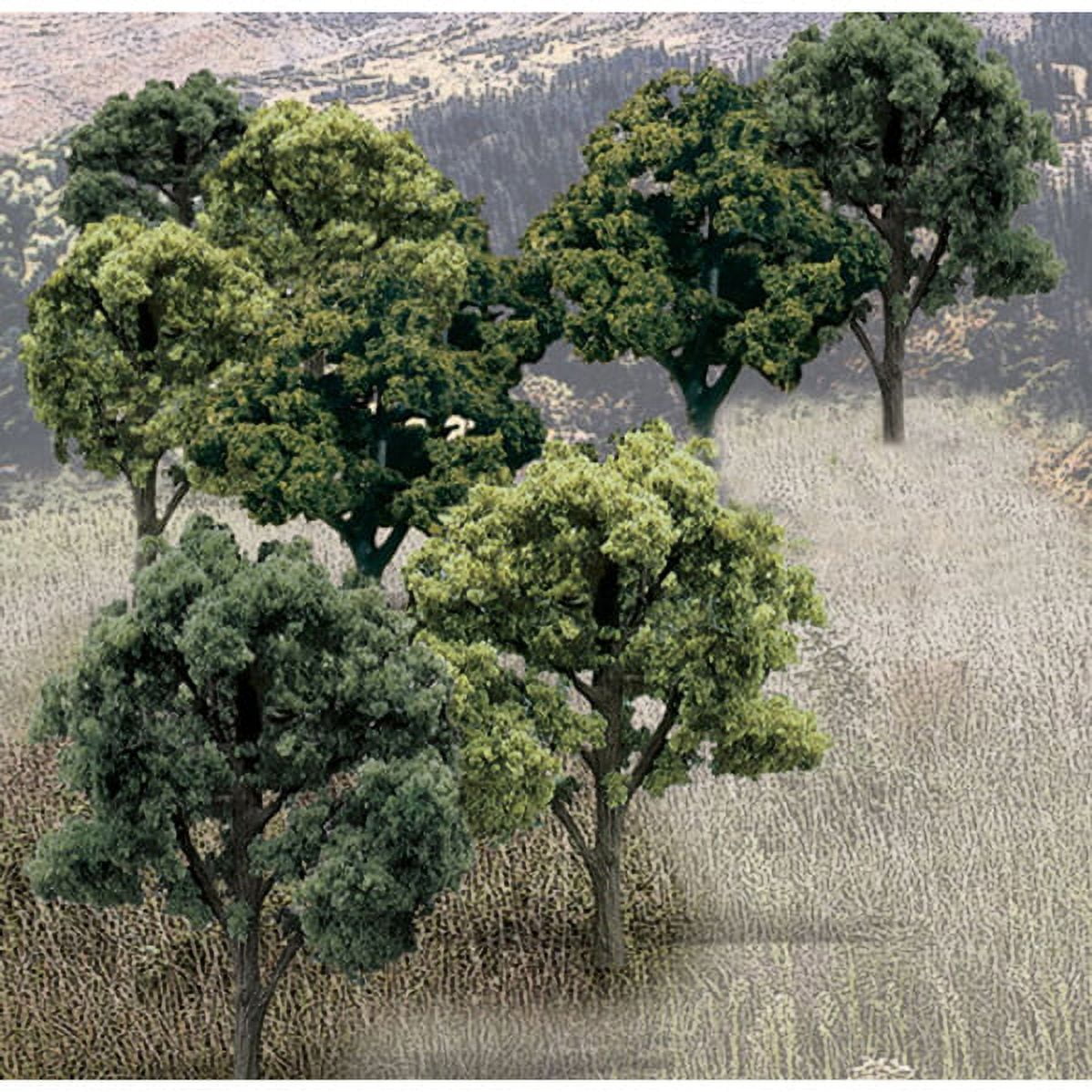 Woodland Scenics 3"-5" Ready Made Tree Value Pack Green Deciduous ...