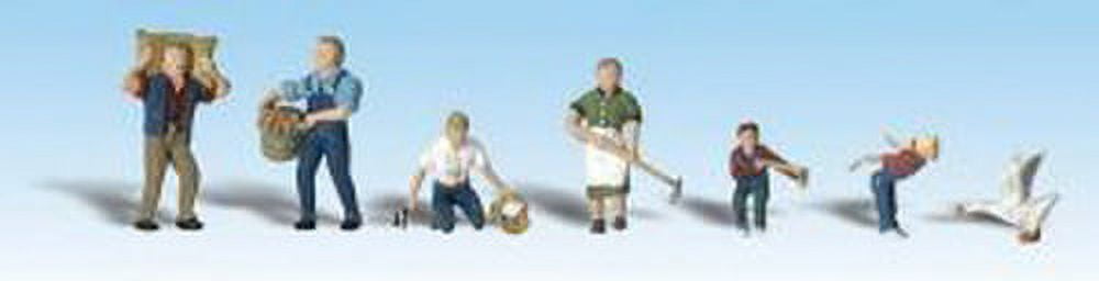 Woodland Scenics A1857 HO Farm People Figures (Pack of 6) - Walmart.com